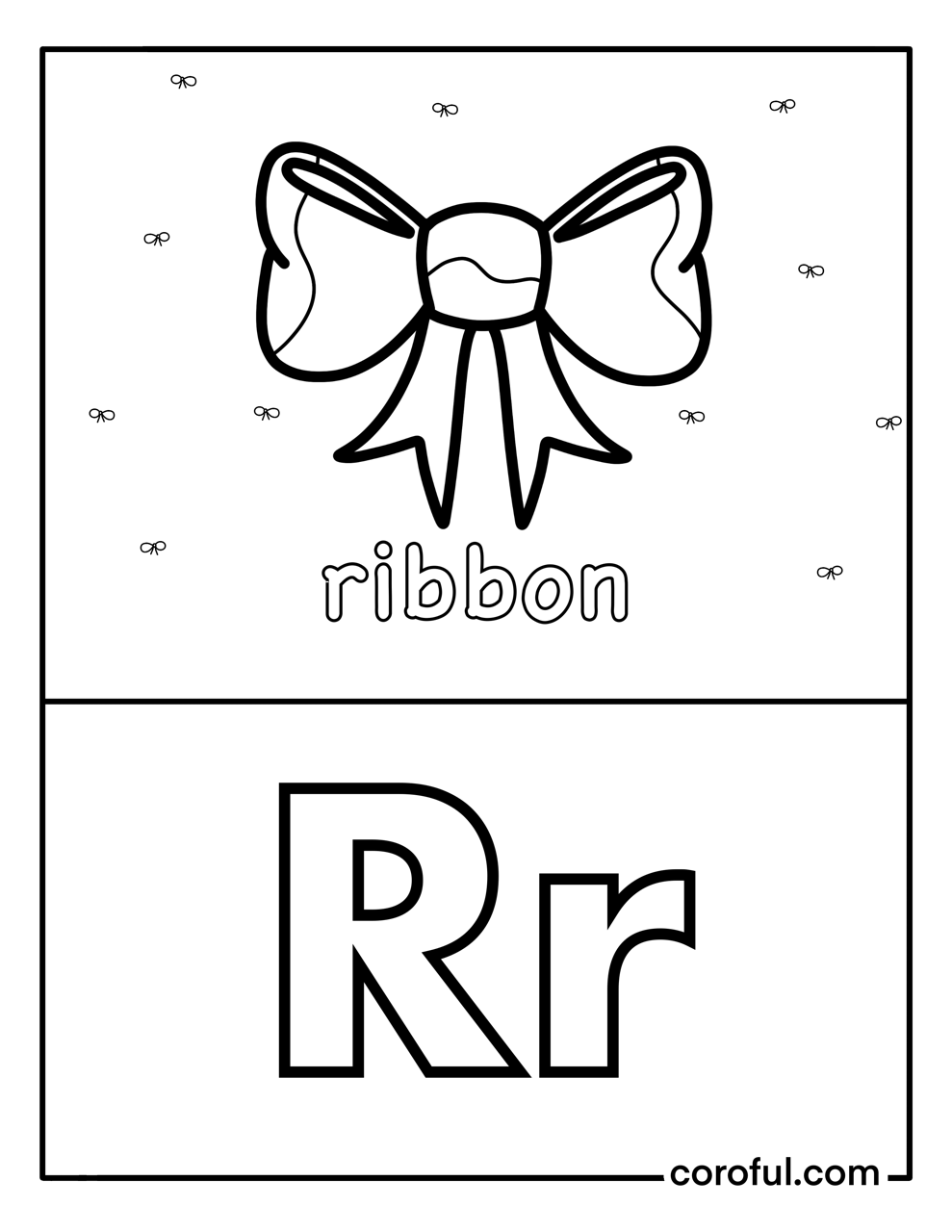 Easy Alphabet Coloring Pages for Learning | Coroful